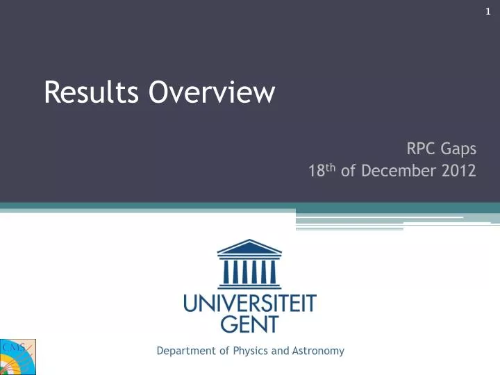 PPT - Results Overview PowerPoint Presentation, free download - ID:1955229