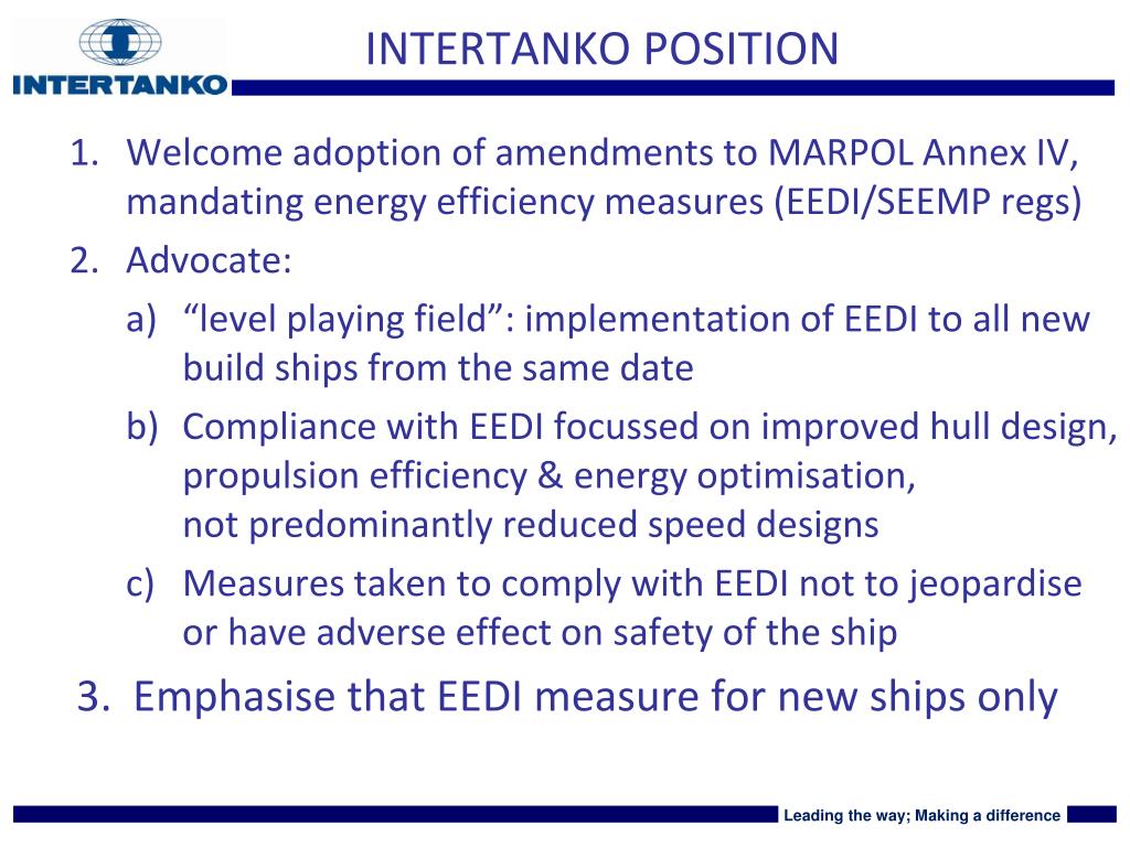 PPT - INTERTANKO International Association of Independent Tanker Owners ...