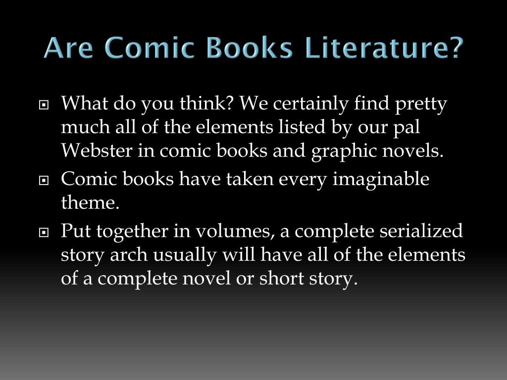 PPT - Comic Books and Visual Literature: PowerPoint Presentation, free ...