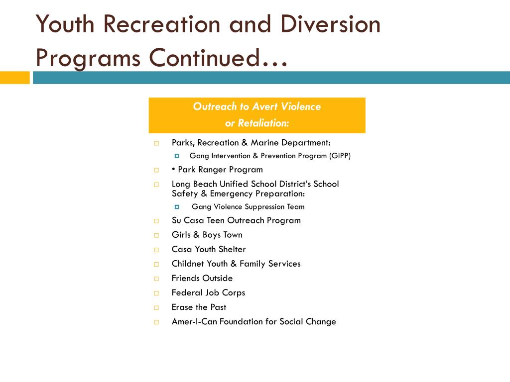PPT - Long Beach youth Gang & Violence prevention program PowerPoint ...