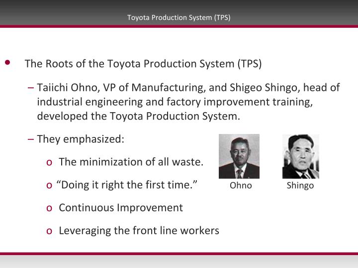 PPT - Toyota Production System (TPS) PowerPoint Presentation - ID:1955916