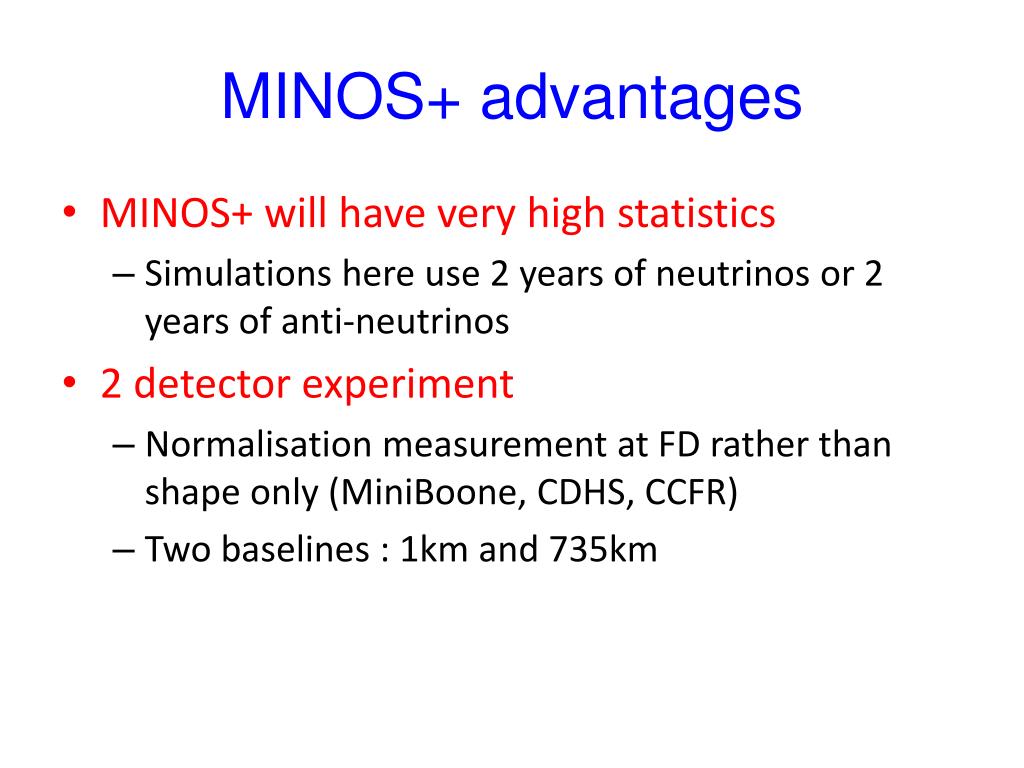 PPT - MINOS+ Precision Measurement of Sterile Neutrinos: Latest ...