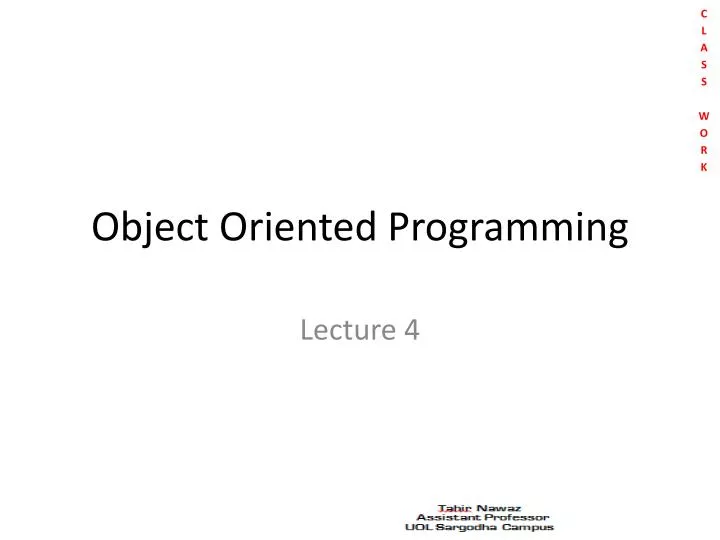 PPT - Object Oriented Programming PowerPoint Presentation, free download - ID:1956170