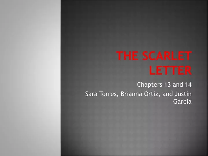 PPT - The Scarlet letter PowerPoint Presentation, free download - ID ...