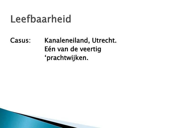 PPT - Leefbaarheid PowerPoint Presentation, free download - ID:1956775