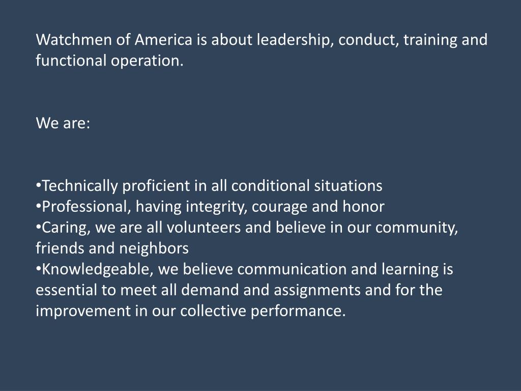 PPT - Watchmen of America PowerPoint Presentation, free download - ID ...