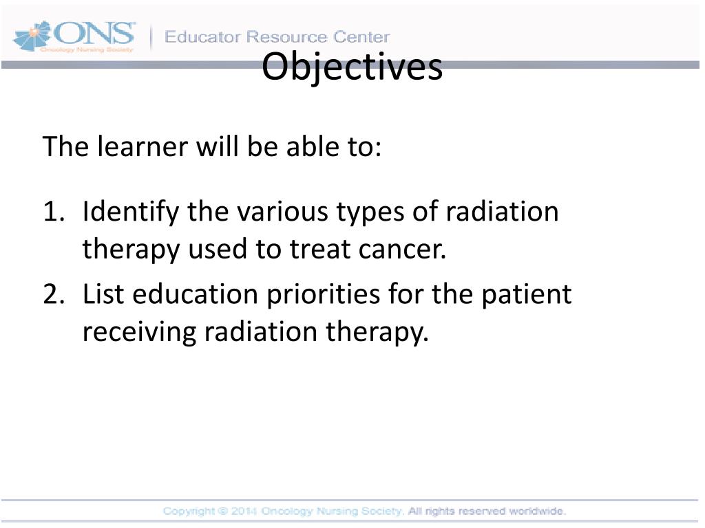 PPT - Management of Patients Receiving Radiation Therapy PowerPoint ...