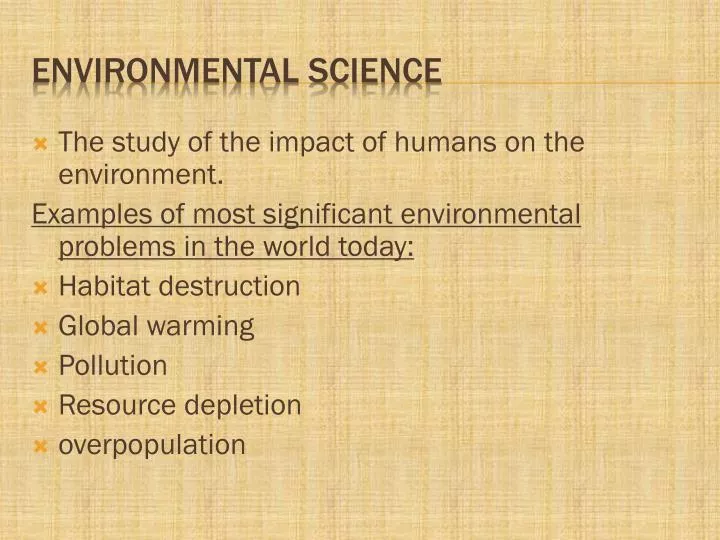 PPT - Environmental Science PowerPoint Presentation, free download - ID ...