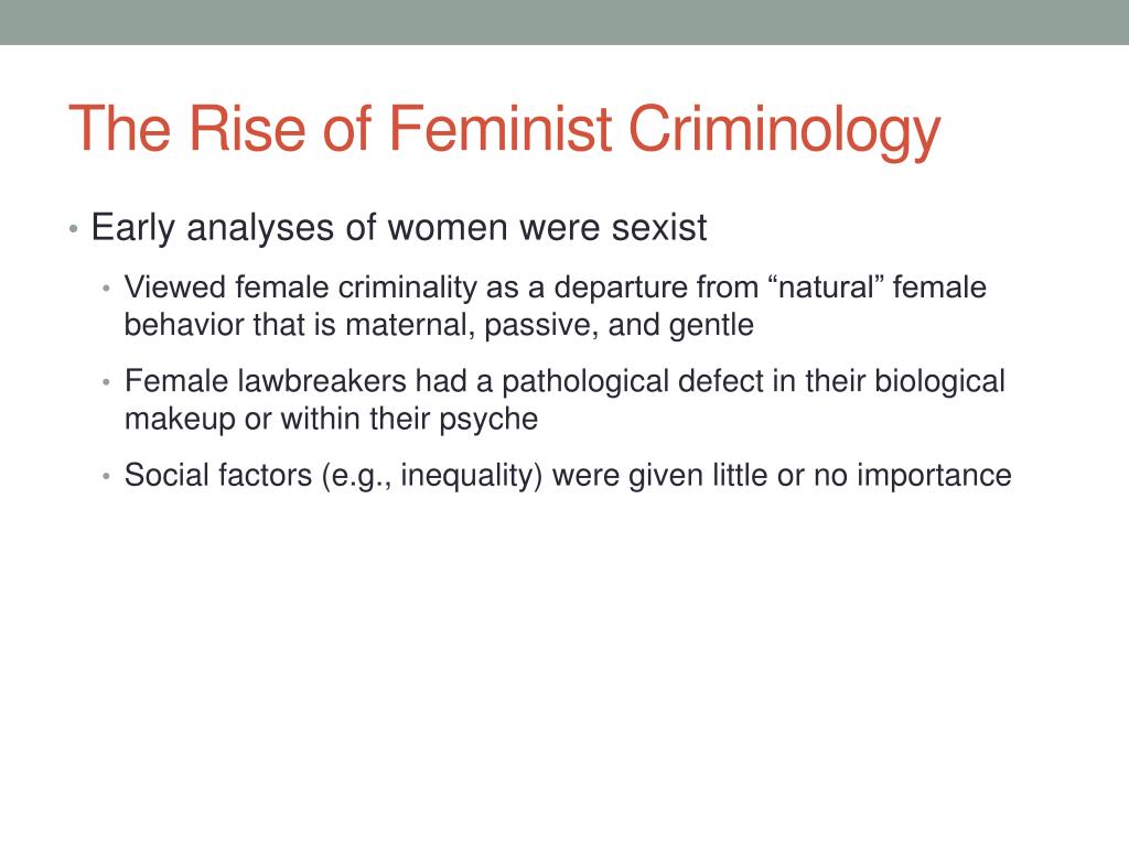Ppt Feminist Theories Gender Power And Crime Powerpoint