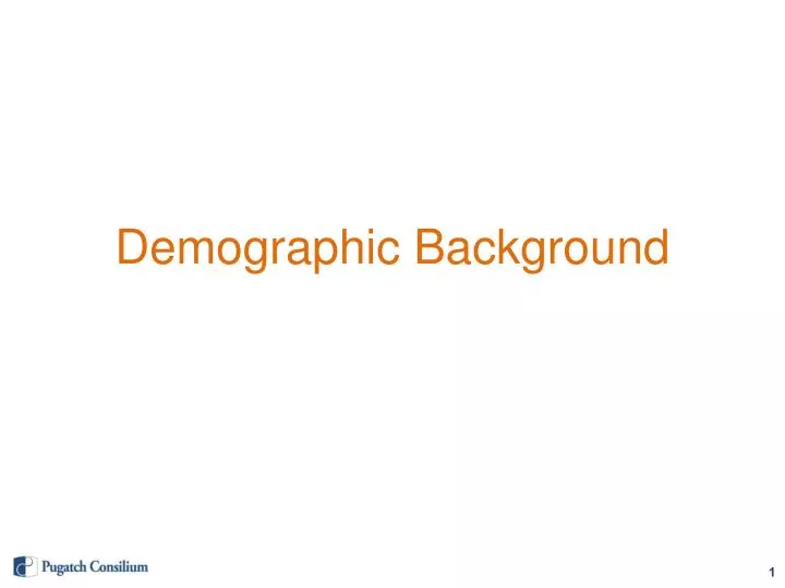 PPT - Demographic Background PowerPoint Presentation, free download ...