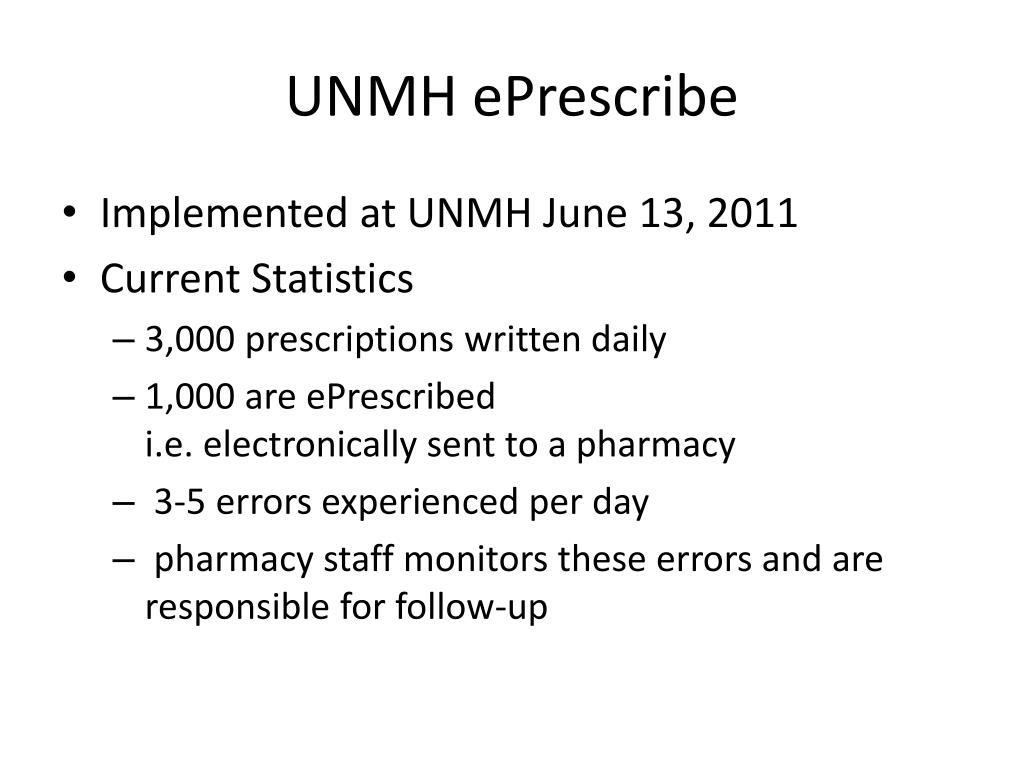 PPT - e-Prescribing for the Hospitalist PowerPoint Presentation, free ...