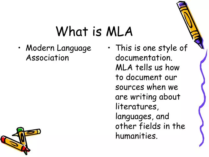 PPT - What is MLA PowerPoint Presentation, free download - ID:1958723