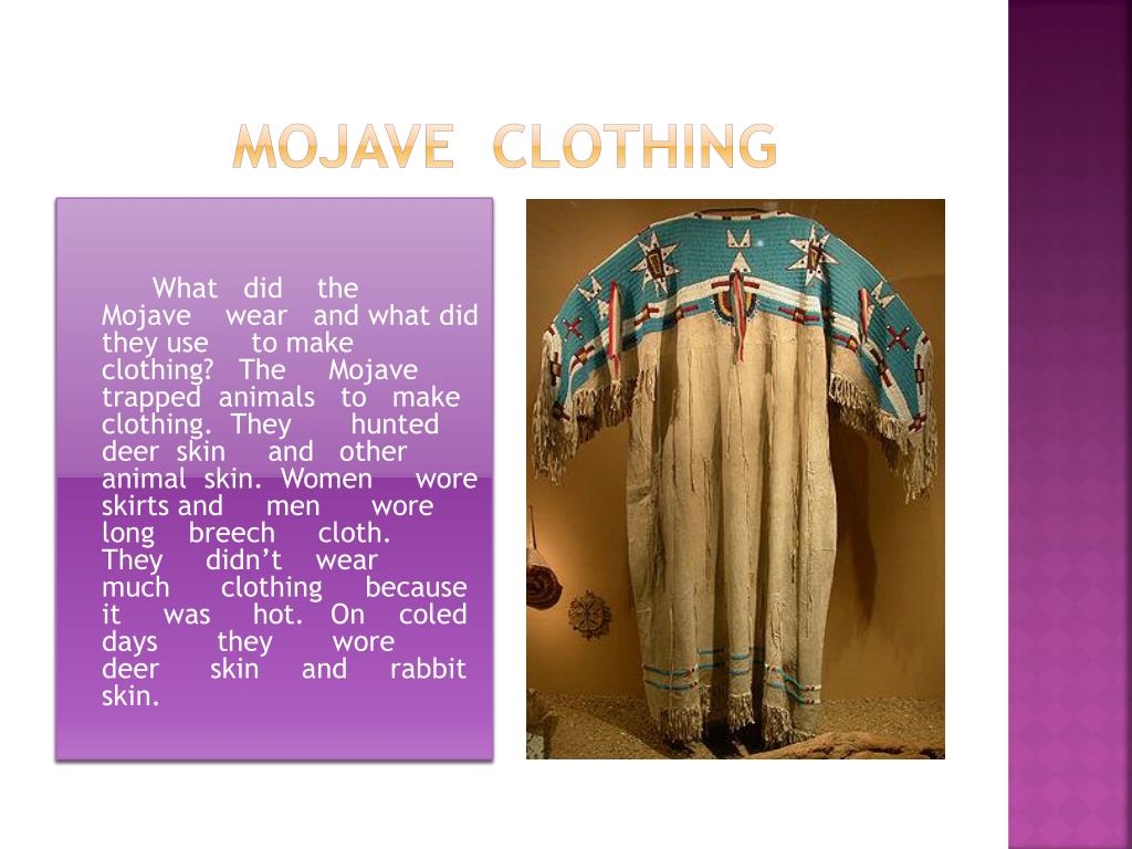 PPT - The M ojave Indians A California native American indian tribe ...