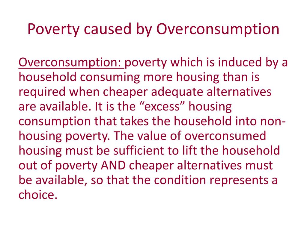 PPT - Addressing Housing Costs in Poverty Measurements: An Analysis ...