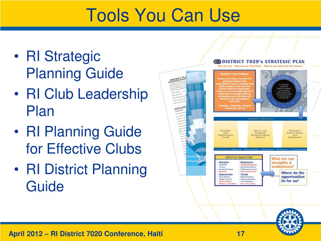 PPT - An update on Rotary International and District 7020’s Strategic ...