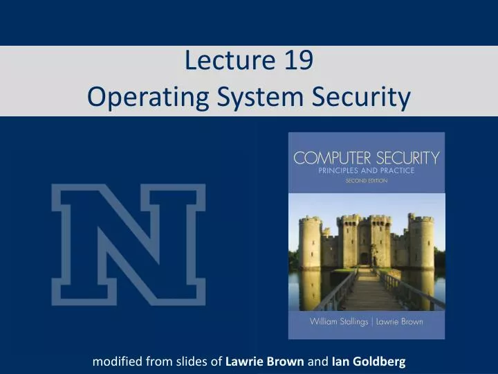 PPT - Lecture 19 Operating System Security PowerPoint Presentation ...