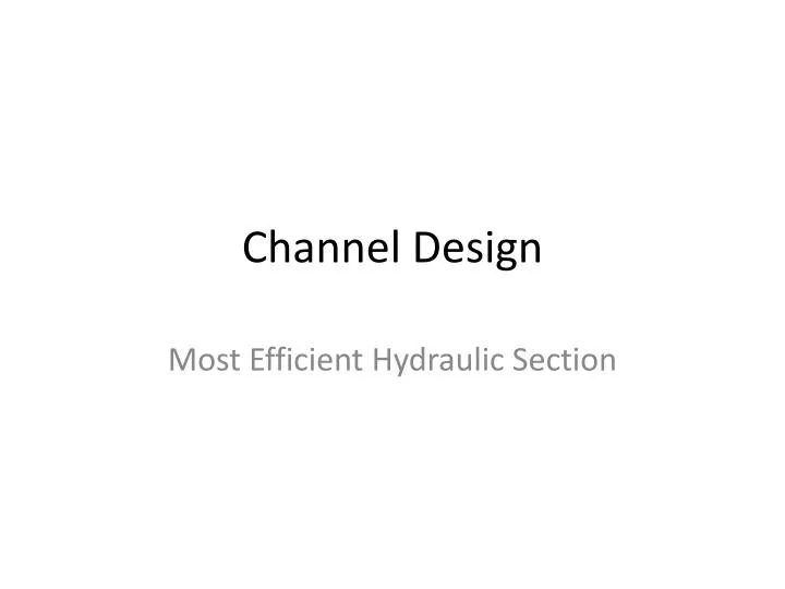 PPT - Channel Design PowerPoint Presentation, free download - ID:1959972