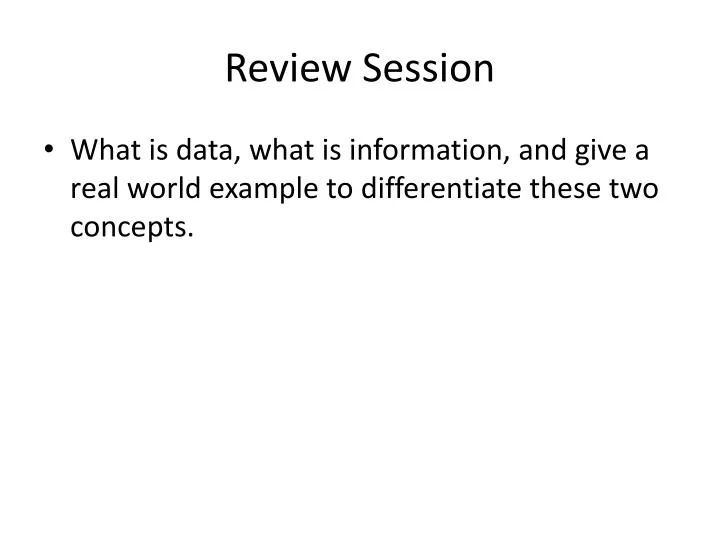 PPT - Review Session PowerPoint Presentation, free download - ID:1960059
