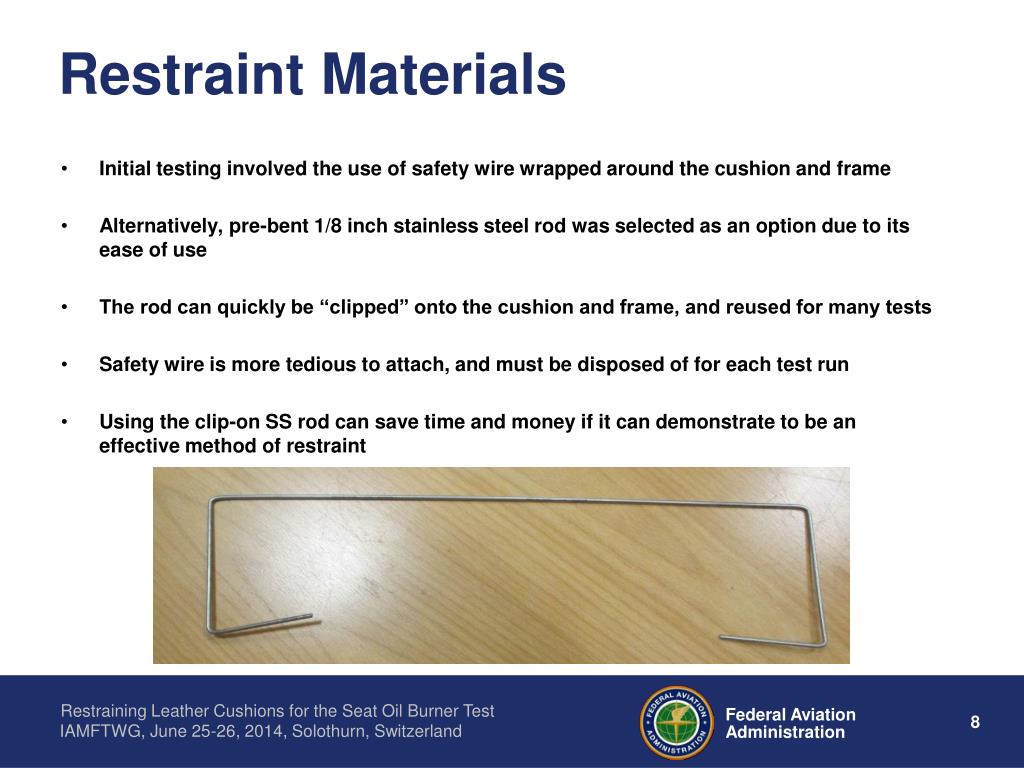 PPT - International Aircraft Materials Fire Test Working Group Meeting ...