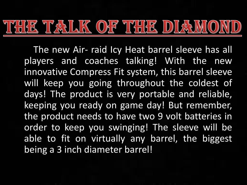 PPT - The Air- Raid Icy Heat sleeve. PowerPoint Presentation, free ...