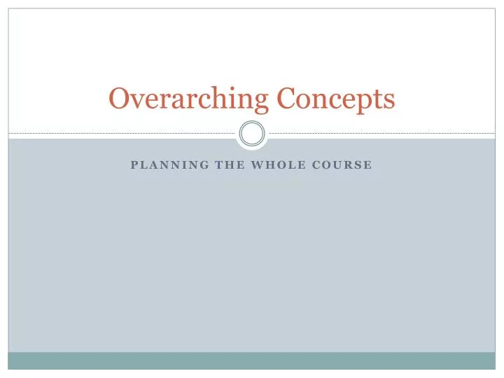 PPT - Overarching Concepts PowerPoint Presentation, free download - ID ...