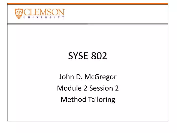 PPT - SYSE 802 PowerPoint Presentation, free download - ID:1960978