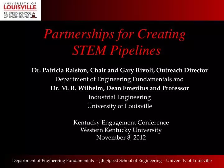 PPT - Partnerships for Creating STEM Pipelines PowerPoint Presentation ... PPT - Partnerships for Creating STEM Pipelines PowerPoint Presentation ...