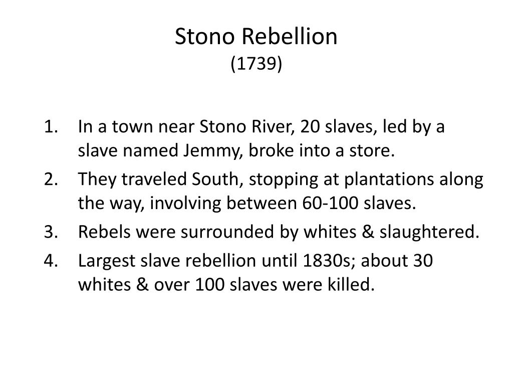 PPT - South Carolina & Slavery (1670s-1740) PowerPoint Presentation ...