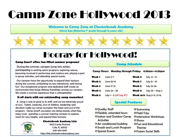PPT - Camp Zone Hollywood 2013 PowerPoint Presentation, free download ...