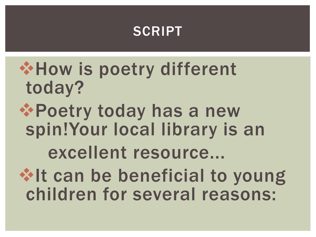 PPT - Digital advocacy story – Poetry Power! PowerPoint Presentation ...