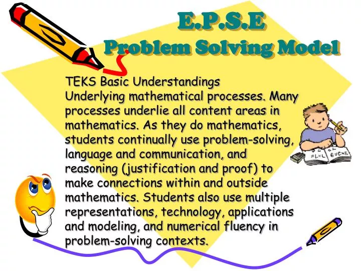 PPT - E.P.S.E Problem Solving Model PowerPoint Presentation, free ...
