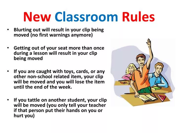 PPT - New Classroom Rules PowerPoint Presentation, free download - ID ...