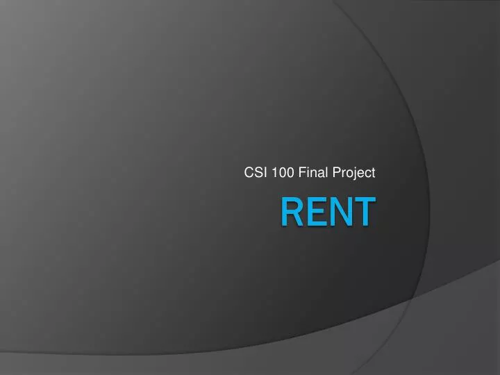 PPT - Rent PowerPoint Presentation, free download - ID:1961714