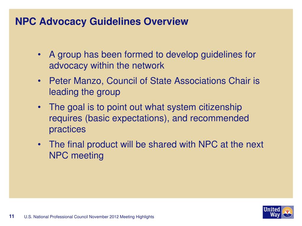 PPT - U.S. National Professional Council November 2012 Meeting ...