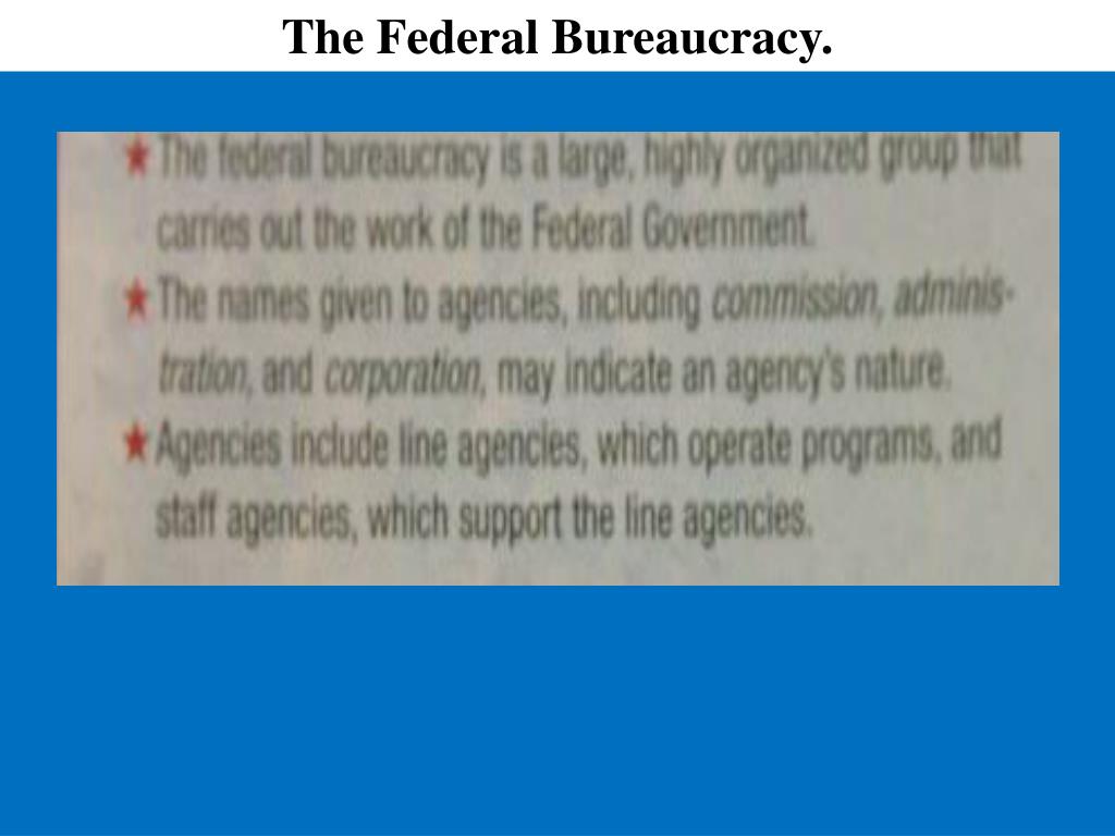 PPT - 15 Government at Work: The Bureaucracy. PowerPoint Presentation ...