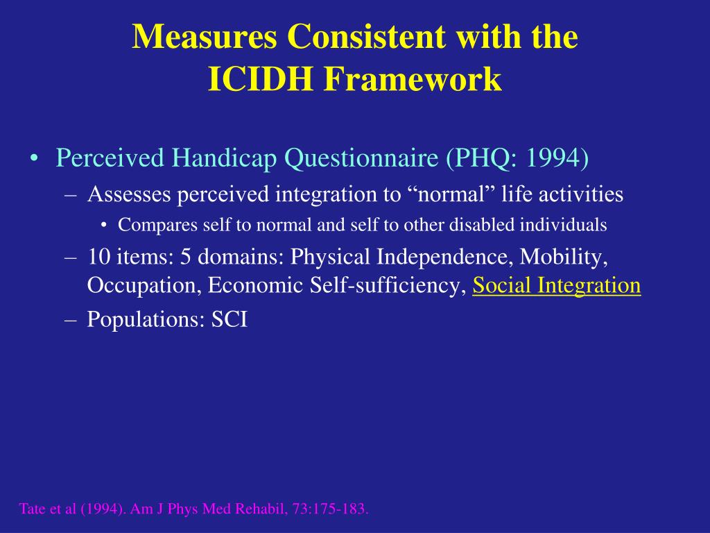 PPT - Social Participation Outcomes Measures PowerPoint Presentation ...