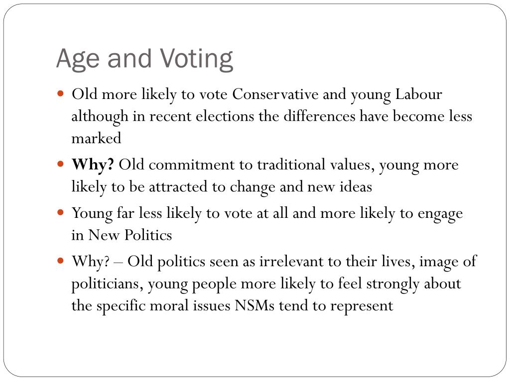 PPT - Political Participation: Old Politics PowerPoint Presentation ...