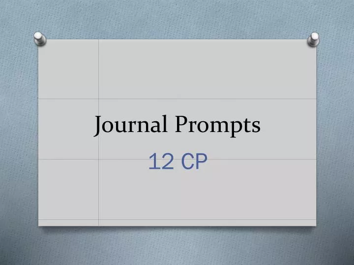 PPT - Journal Prompts PowerPoint Presentation, free download - ID:1964480