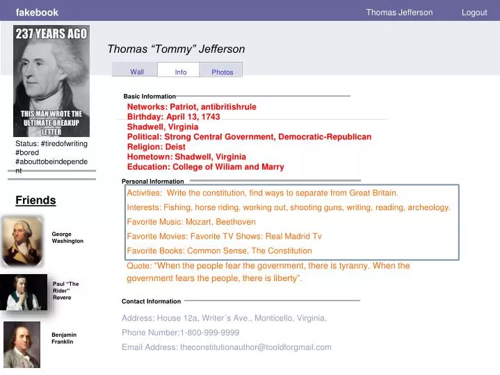 PPT - fakebook PowerPoint Presentation, free download - ID:1964636