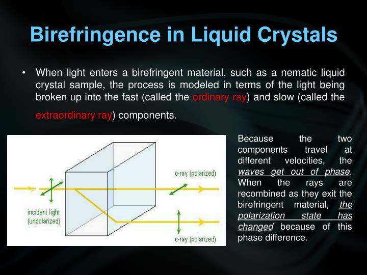 PPT - Liquid Crystals : Structure, Properties and Applications ...