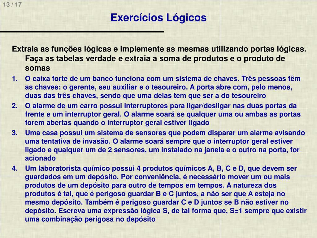 PPT - Circuitos Combinacionais Portas Lógicas PowerPoint Presentation ... PPT - Circuitos Combinacionais Portas Lógicas PowerPoint Presentation ...