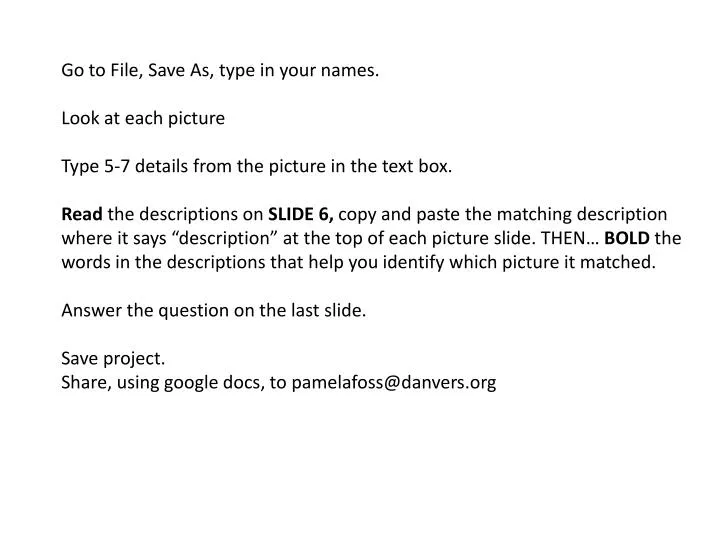 PPT - Description # PowerPoint Presentation, free download - ID:1965394