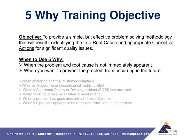 PPT - 5-Whys: A Simple and Effective Problem Solving Tool Tom Farrer ...