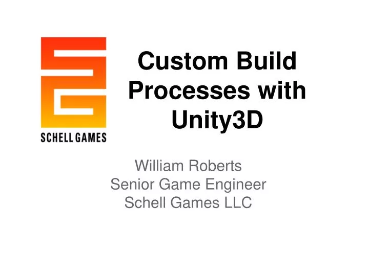 PPT - Custom Build Processes with Unity3D PowerPoint Presentation, free download - ID:1966021