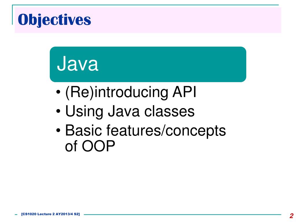 Ppt Cs1020 Lecture Note 2 Object Oriented Programming Oop Part 1 User Mode Powerpoint