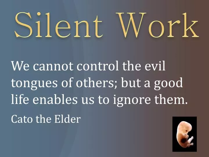 PPT - Silent Work PowerPoint Presentation, free download - ID:1967024