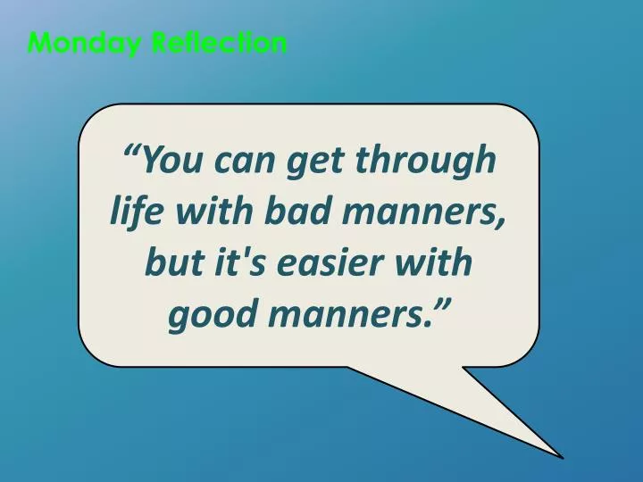 PPT - Monday Reflection PowerPoint Presentation, free download - ID:1967157