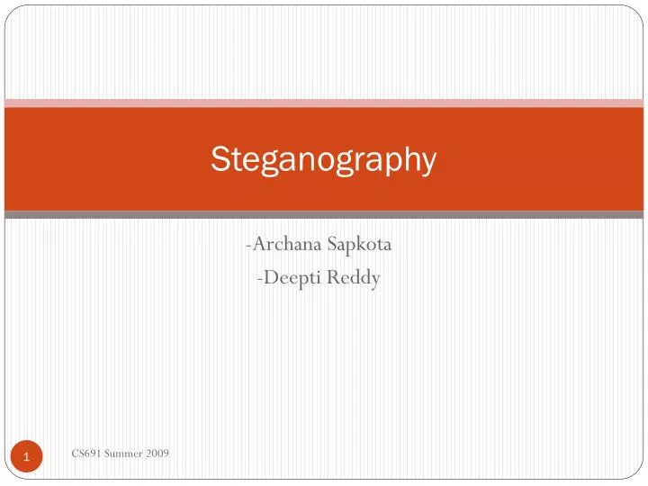 PPT - Steganography PowerPoint Presentation, free download - ID:1967836