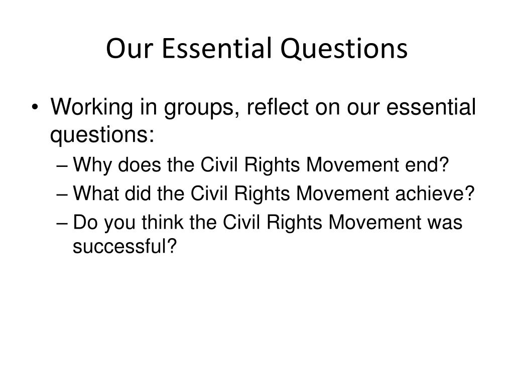 PPT - L14: The Civil Rights Movement 1948-1975 ( Six ) PowerPoint ...