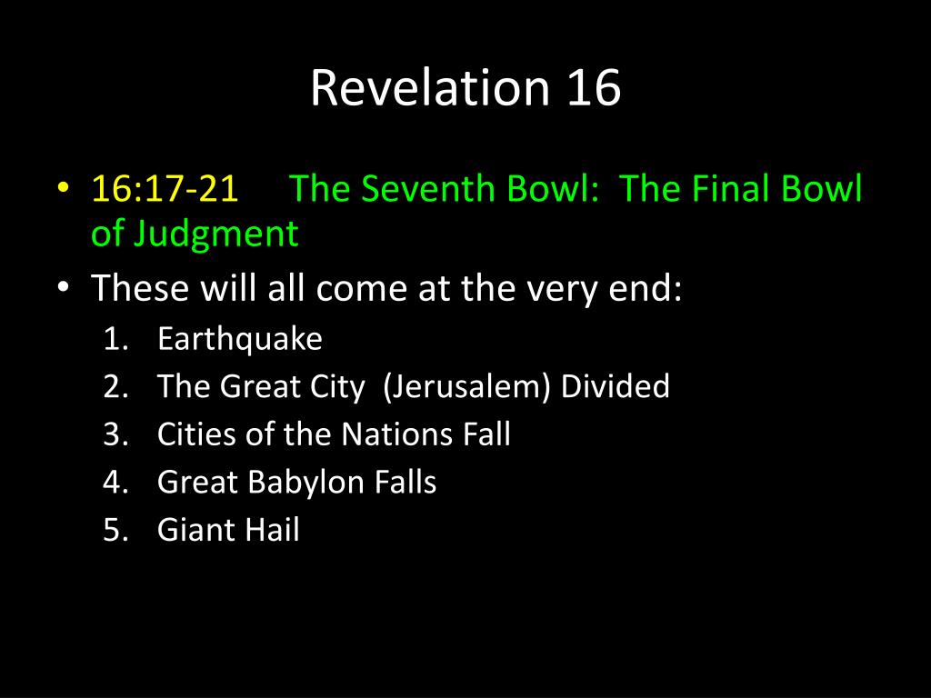 PPT - The Seven Bowls of God’s Wrath PowerPoint Presentation, free ...